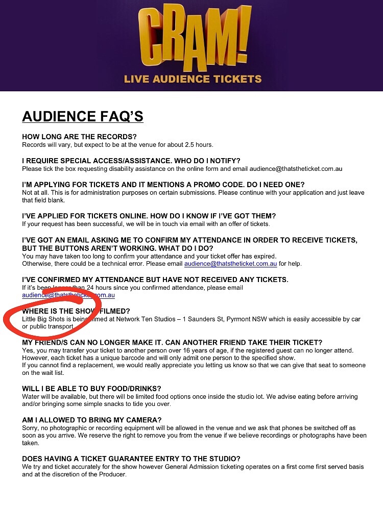 CRAM - Ten Network - Media Spy