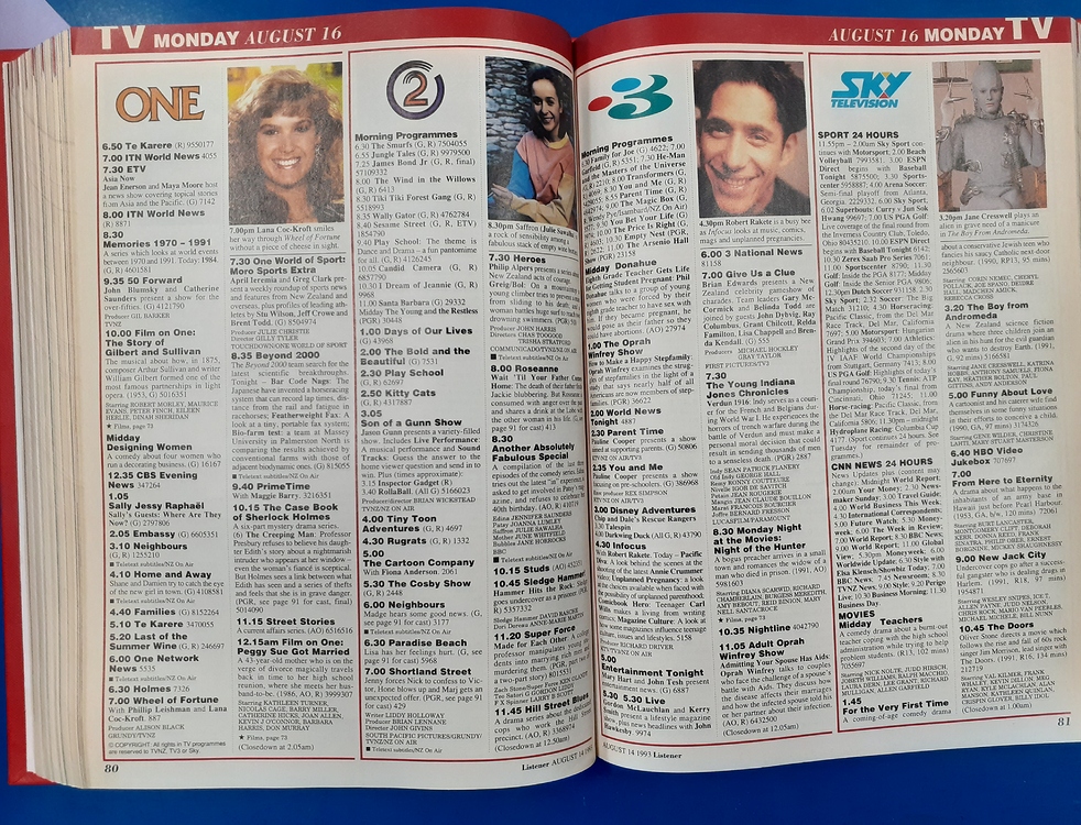 Classic NZ TV Listings - TV History - Media Spy