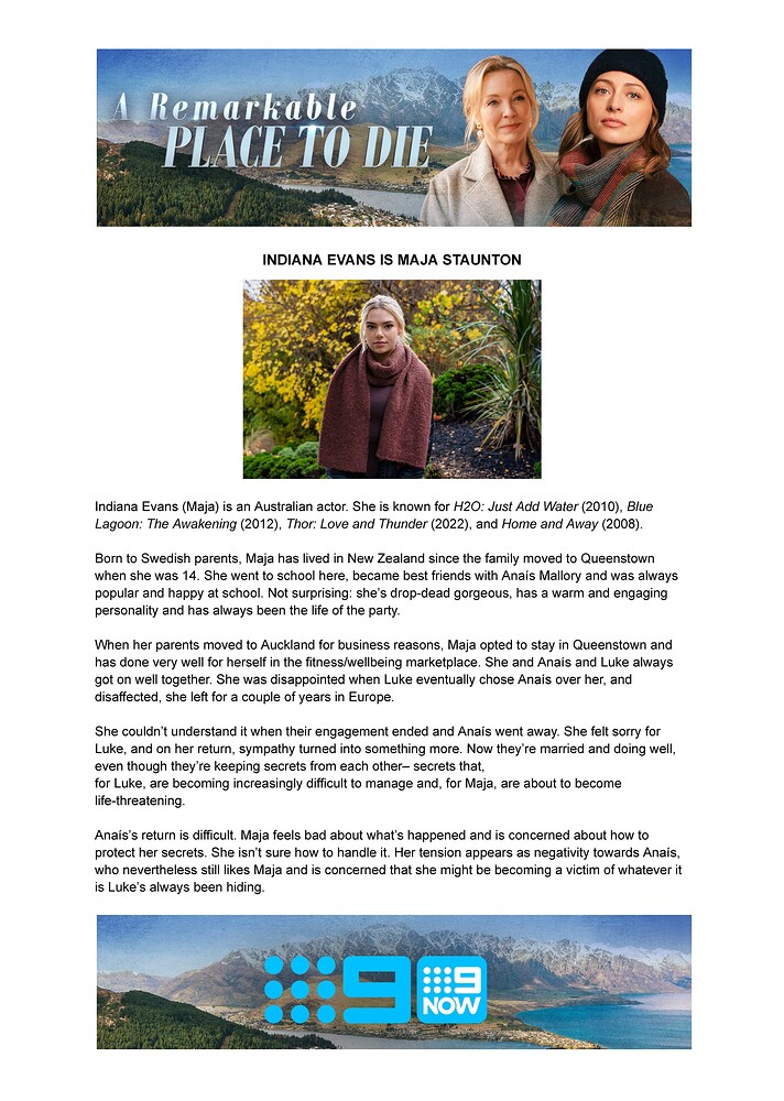 A Remarkable Place To Die - Nine Network - Media Spy