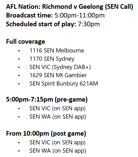 AFL Coverage - Page 53 - General Radio and Digital - Media Spy