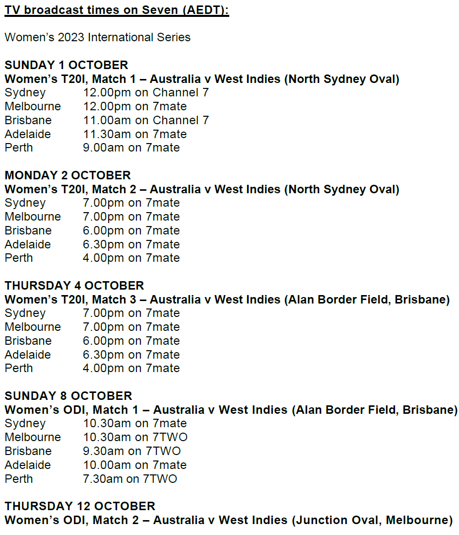 Seven Cricket Coverage - Seven Network - Media Spy