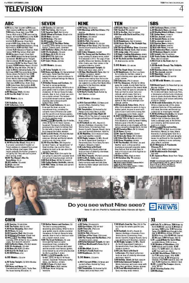 Classic TV Listings - Page 363 - TV History - Media Spy