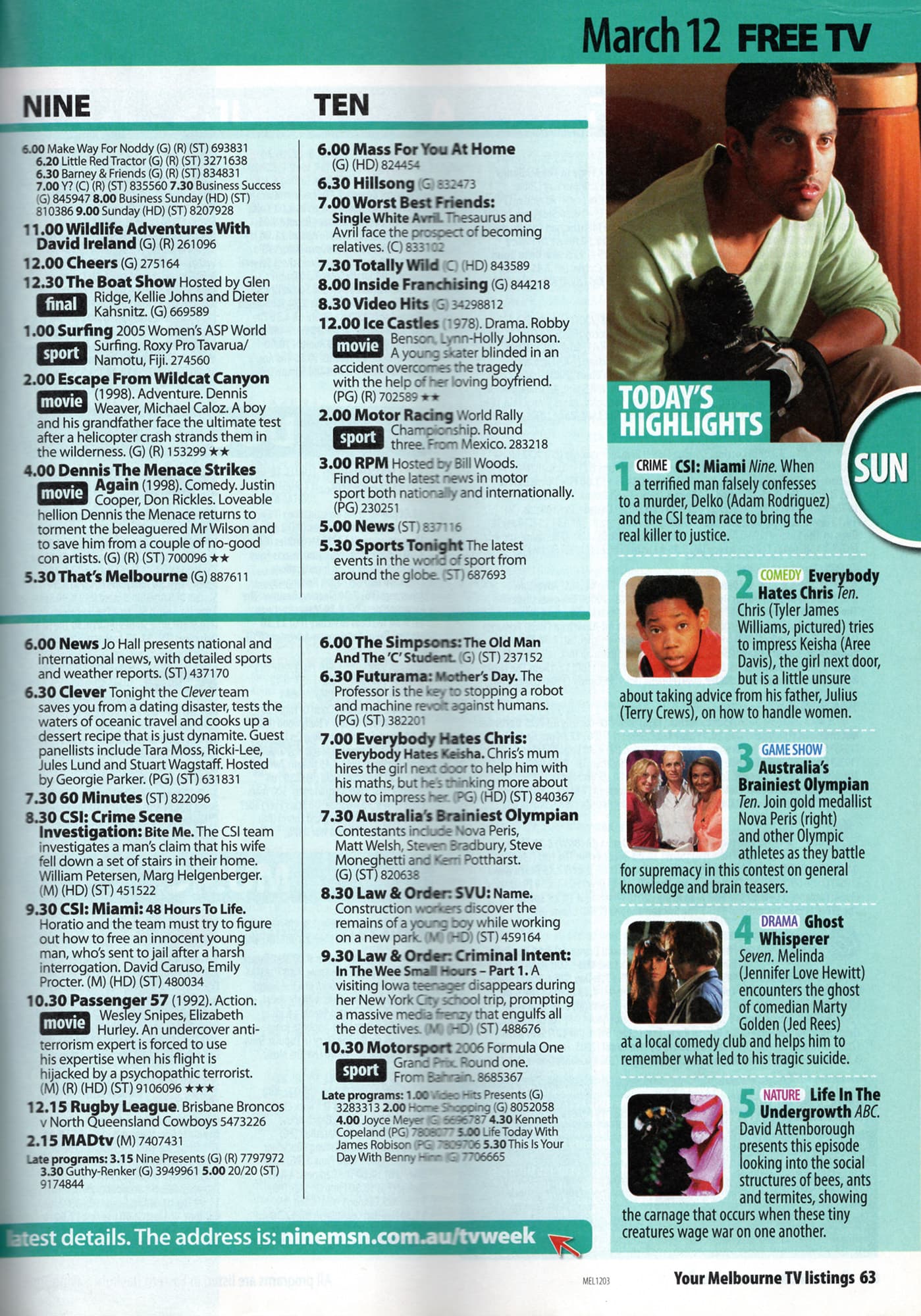Classic TV Listings - Page 353 - TV History - Media Spy