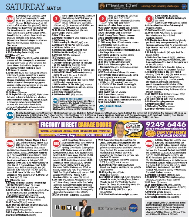 Classic TV Listings TV History Media Spy