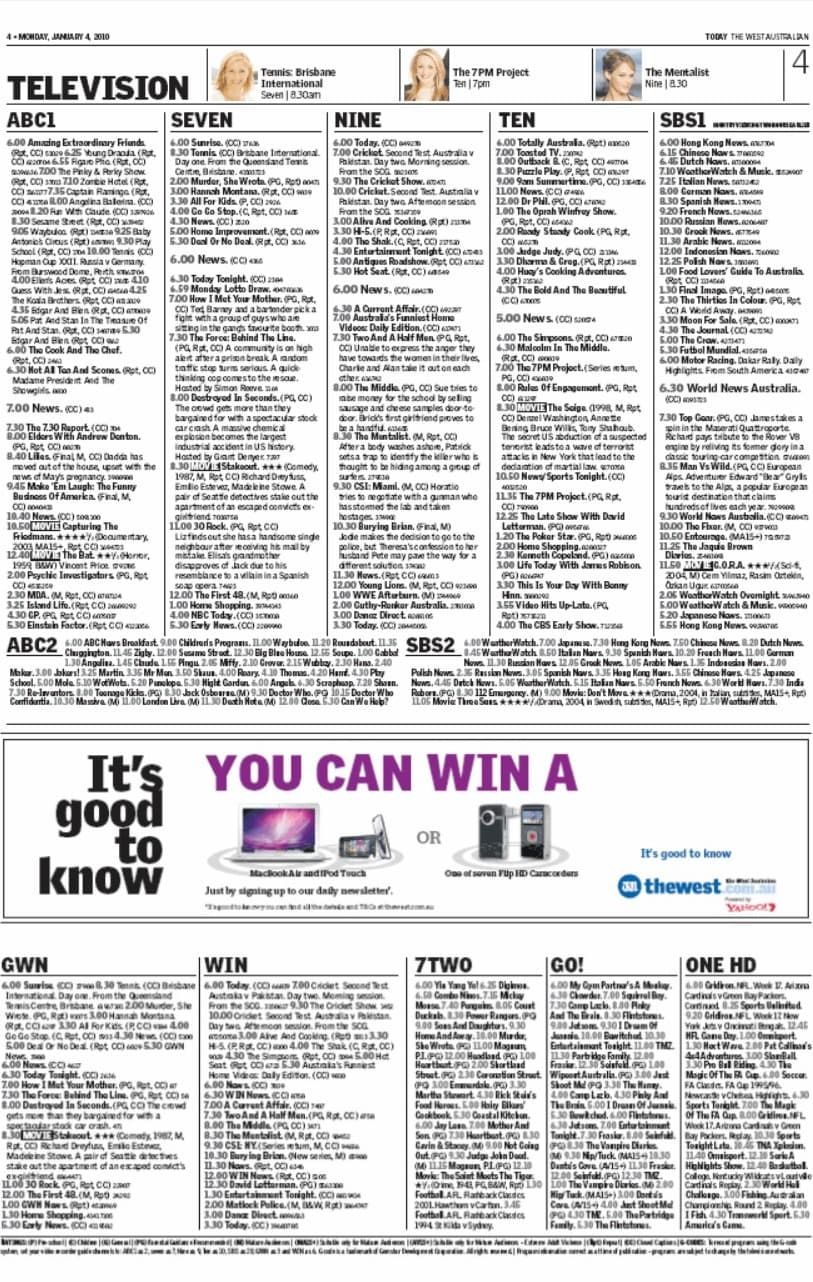 Classic TV Listings - Page 332 - TV History - Media Spy